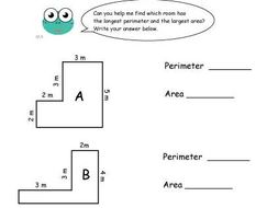 Find area and perimeter of compound shapes | Teaching Resources
