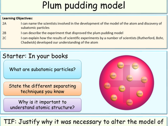 Atomic Structure and Periodic table | Teaching Resources