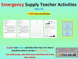Emergency Supply Teacher Activities | Teaching Resources
