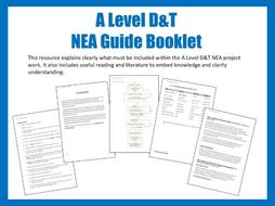 A Level D&T NEA Guide Booklet | Teaching Resources