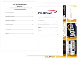 Unit 1 - Exploring Business All YOU NEED | Teaching Resources