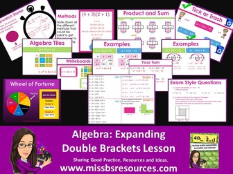 Expanding Brackets Lesson Bundle | Teaching Resources