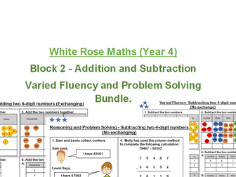 White Rose Maths - Year 4 - Addition and Subtraction of two 4-digit ...