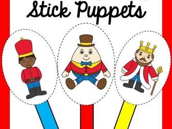 Nursery Rhyme Stick Puppets Bundle | Teaching Resources