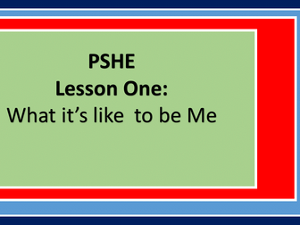 SMSC- PSHE- Being the Best I Can Be | Teaching Resources