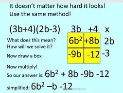 ALGEBRA - Expanding single and double brackets | Teaching Resources