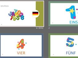 Numbers 1-12 in German | Teaching Resources