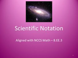Scientific Notation Powerpoint Presentation 8 Ee 3 Teaching Resources