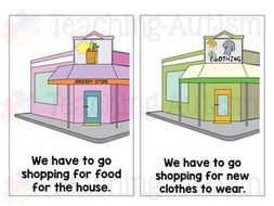 Going Shopping Social Story by TeachingAutism | Teaching Resources