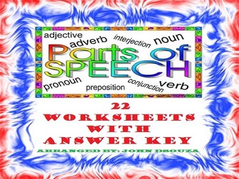 PARTS OF SPEECH: BUNDLE by john421969 | Teaching Resources
