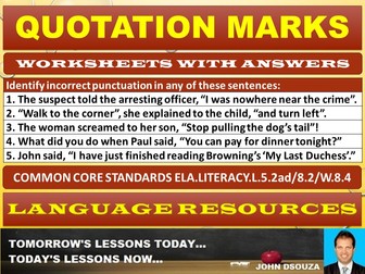 QUOTATION MARKS BUNDLE | Teaching Resources