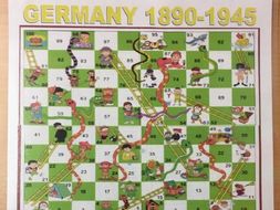 AQA GCSE History Germany 1890-1945 Snakes + Ladders Revision Game ...
