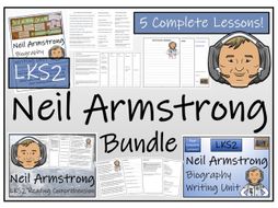 LKS2 Neil Armstrong Reading Comprehension & Biography Bundle | Teaching ...