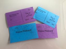 Praise Postcards | Teaching Resources