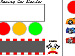 Racing Car blender activity with phonics phase 2 CVC words | Teaching ...