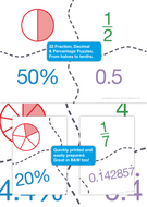 Fraction, Decimal & Percentage | Matching Activity | Teaching Resources