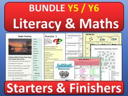 Early Finisher Activities and Starters Year 5 / Year 6 by FullShelf ...