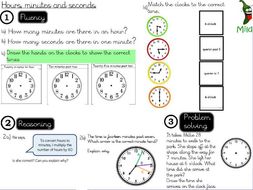 Time- Hours, minutes and seconds. | Teaching Resources
