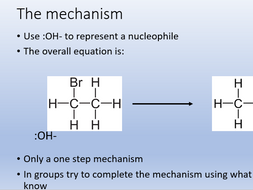Nucleophilic Substitution - Halogenoalkanes | Teaching Resources