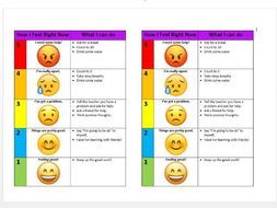Editable Feelings Chart - 5 point scale | Teaching Resources