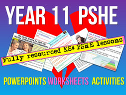 PSHE: Year 11 / KS4 | Teaching Resources
