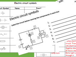 Electric circuit symbols | Teaching Resources