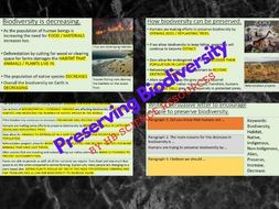 Preserving biodiversity. | Teaching Resources