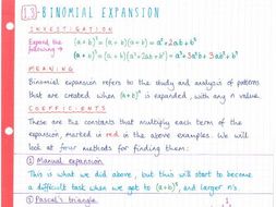 IB Maths SL - Topic 1 Algebra - Notes | Teaching Resources