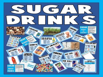 *BUNDLE* 3 SETS OF RESOURCES - SUGAR DRINKS AND SUGAR FOODS - HEALTHY ...