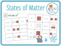 States of Matter - Matching Pair Game (KS3/4) | Teaching Resources