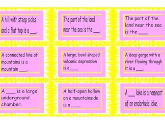 Geology and Planet Earth 6 English Text Game Bundle | Teaching Resources