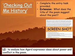 Checking Out Me History | Teaching Resources
