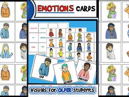 Emotions Cards Visual Resource (14 Pages, 168 Cards!) | Teaching Resources