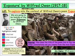 Exposure by Wilfred Owen | Teaching Resources
