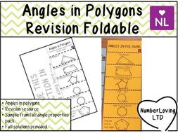 Angles in Polygons Revision Foldable | Teaching Resources
