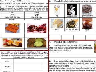 NEW GCSE Food Technology, AQA/EDEXCEL: 2nd of 3 bundles incl. 2 work ...