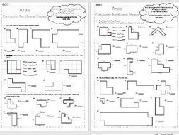 Area Composite Rectilinear Shapes - Differentiated - KS2 | Teaching ...