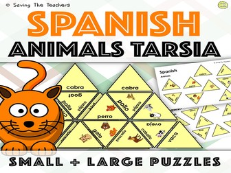 Spanish Language Skills Tarsia Puzzles Bundle | Teaching Resources