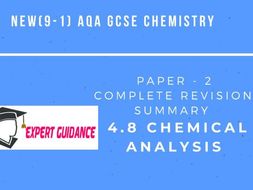 New (9-1) AQA GCSE Chemistry C12 Chemical Analysis Complete Revision ...
