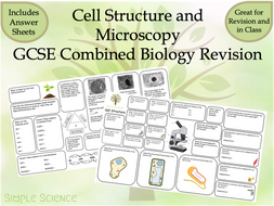 Cell Structure and Microscopy Revision Mats - AQA Combined Biology GCSE ...