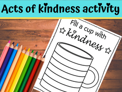 Fill a cup with kindness activity | Teaching Resources