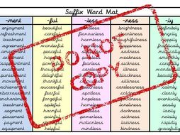 Ment Suffix Examples