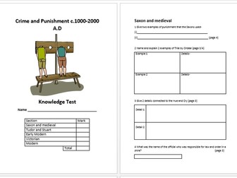 Crime and Punishment reading and test | Teaching Resources