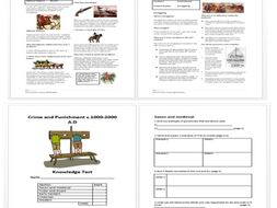 Crime and Punishment reading and test | Teaching Resources