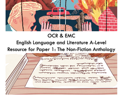 OCR A-Level LitLang Resource Pack for Non-Fiction Anthology | Teaching ...