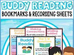 Buddy Reading Bookmarks & Reader Response Sheets | Teaching Resources