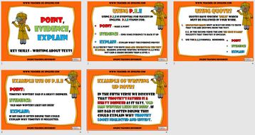 Point, Evidence, Explain | Teaching Resources