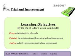 Trial and Improvement | Teaching Resources