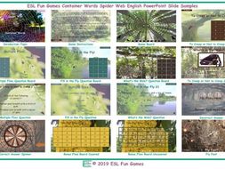 Container Words Spider Web English PowerPoint Game | Teaching Resources