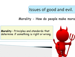 RS - Eduqas 1-9 Good and Evil - Complete lesson presentation and ...